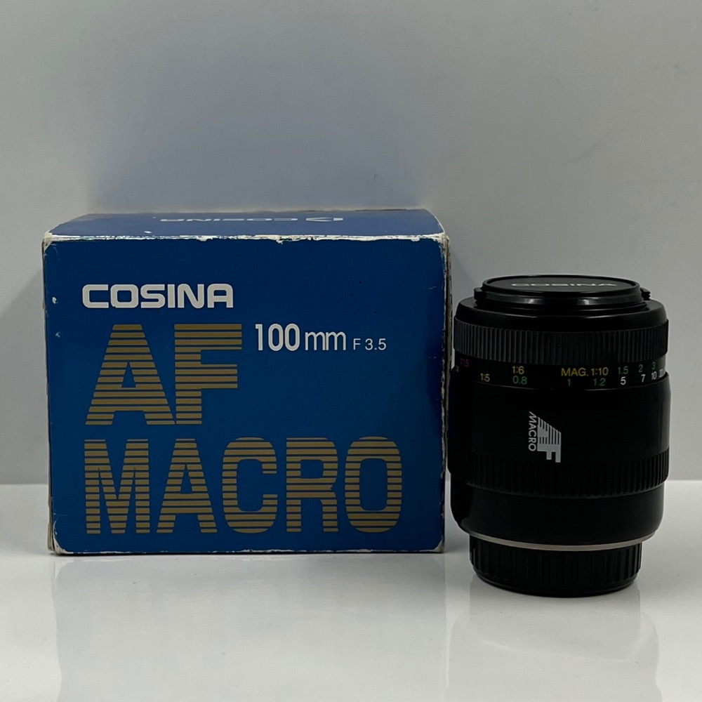 Pre-owned COSINA 100mm F3.5 MACRO MC AF PRIME LENS - Own4Less
